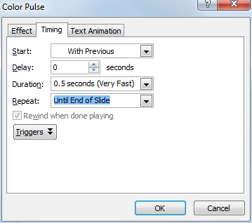 Comment faire clignoter un texte dans PowerPoint