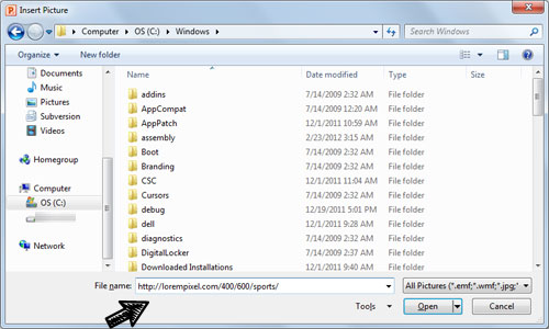 Aggiungere le immagini come segnaposto in modelli di PowerPoint