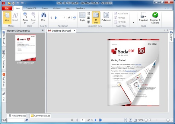 Czytaj i tworzyć pliki PDF z 300 Plus formatach: Soda 3D PDF Reader