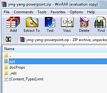 파워 포인트 프리젠 테이션에서 미디어 파일을 추출하는 방법