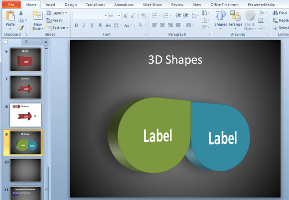 Forme 3D in PowerPoint