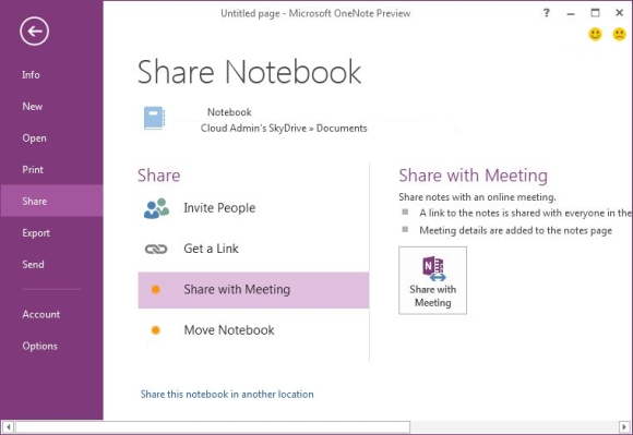 คุณสมบัติใหม่ของ Microsoft OneNote 2013