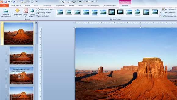 Diferite metode de a insera imagini într-o prezentare PowerPoint