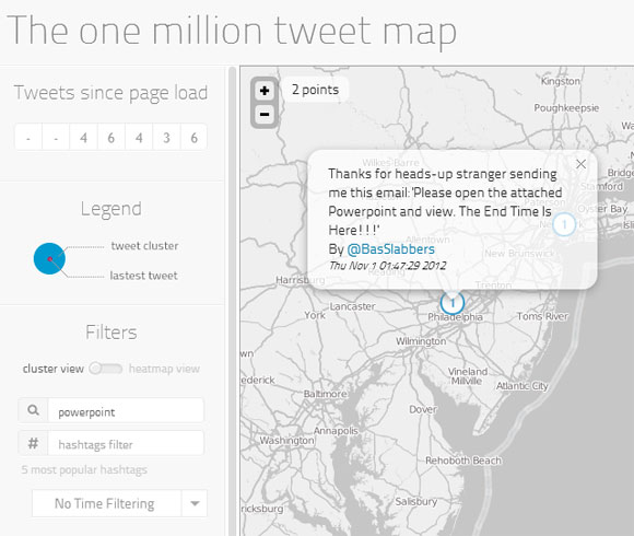 Satu Juta Tweet Peta: Menggunakan Maptimize untuk Visualisasikan Tweet ...