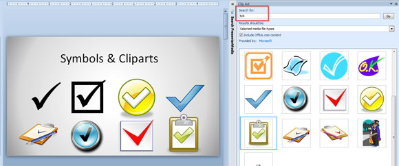 Wie man ein Häkchen in Powerpoint einfügen