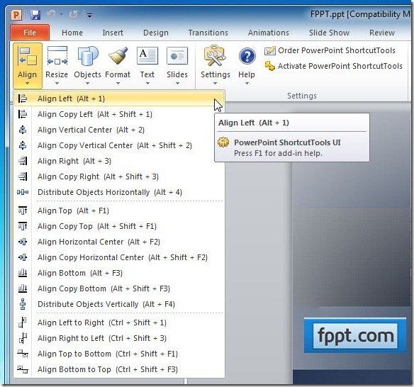 Definir Atalhos De Teclado Personalizados Para O Powerpoint Com