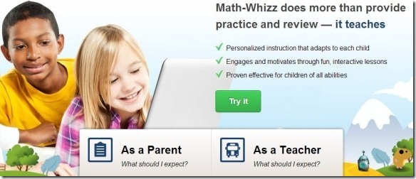 Math Whizz: Améliorer votre Childs Math Avec leçons interactives Fun