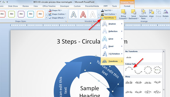 Como Fazer Texto Curvado No PowerPoint 2010