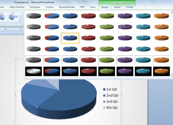 Wie ndern Kreisdiagramm Farben In Powerpoint