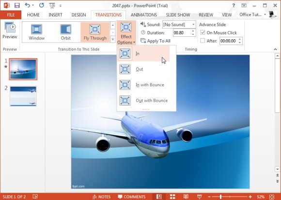 Mejores Efectos de transición de PowerPoint para presentaciones de viaje