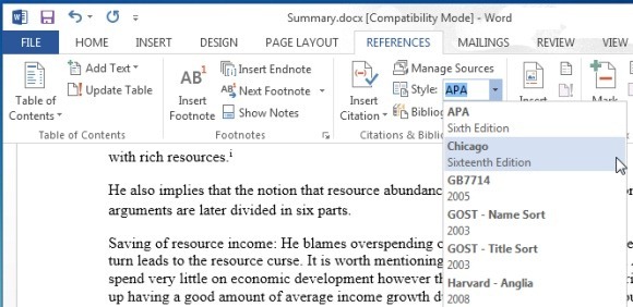 Come aggiungere citazioni e riferimenti a documenti di Microsoft Word