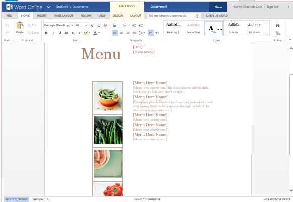 Migliori modelli di menu Maker per Word