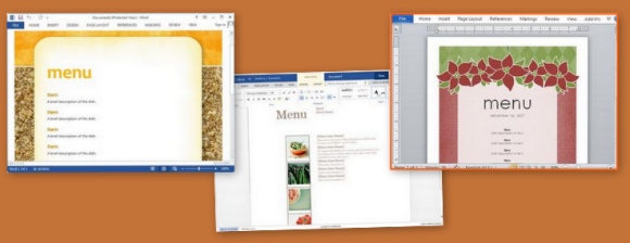 Migliori modelli di menu Maker per Word