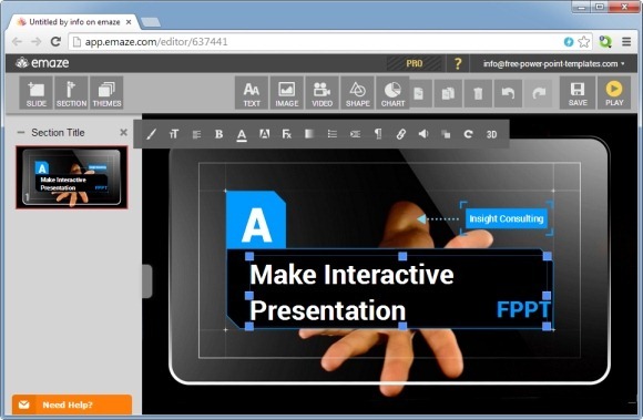 Emaze와 애니메이션 클라우드 기반 프리젠 테이션 만들기