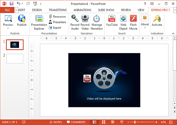 สร้างเว็บและมือถือพร้อม tutorials วิดีโอใน PowerPoint ด้วย iSpring Pro