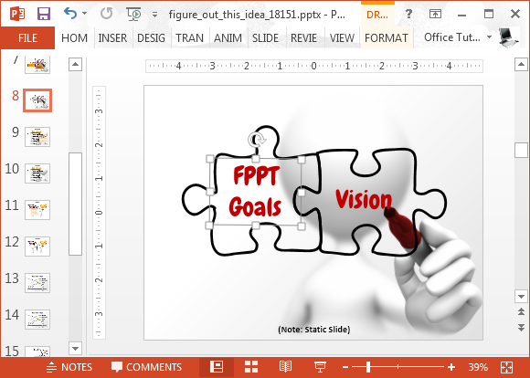 Figure Out Cette idée d'animation PowerPoint Template