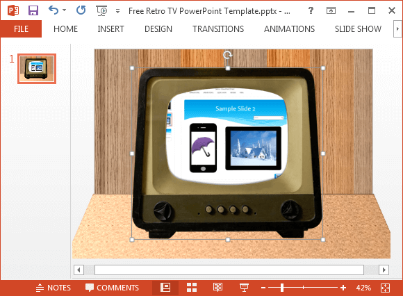 วิธีการเล่นวิดีโอภายในภาพทีวีใน PowerPoint