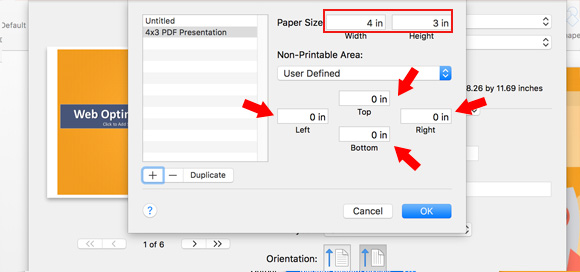 Senza Bordi In Formato PDF Presentazione Stampa Su Un Mac