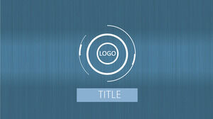 Template PPT biru sederhana PowerPoint Template Free Download