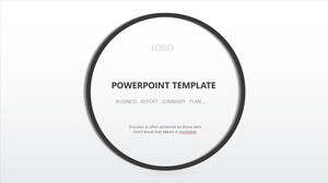 Template PPT sederhana hitam dan putih PowerPoint Template Free Download