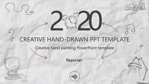 Creative hand painting PowerPoint templates PowerPoint Templates Free ...