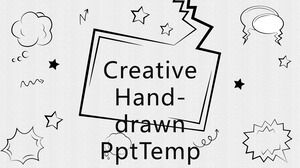 Creative hand painted PPT templates PowerPoint Templates Free Download