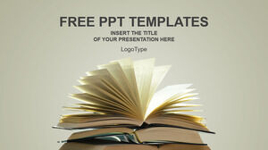 Open Old Books PowerPoint Templates PowerPoint Templates Free Download