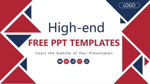 Red Blue Triangle Business PowerPoint Templates PowerPoint Templates ...