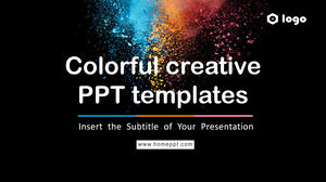 Colorful creative business PPT templates PowerPoint Templates Free Download