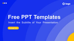 Blue Gradient Wind Business PowerPoint Templates PowerPoint Templates ...