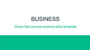 Green flat concise science slide template PowerPoint Templates Free ...