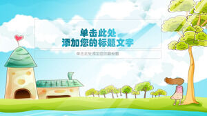 PPT Background Pictures in Rural Areas PowerPoint Templates Free Download