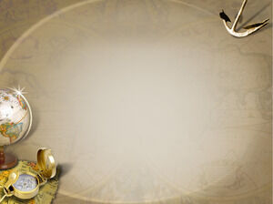 Classical style globe with powerpoint background PowerPoint Templates ...