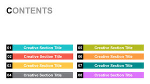 Two-Column-Color-Section-PowerPoint-Templates PowerPoint Templates Free ...