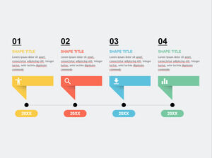 Timeline-Flag-PowerPoint-TemplatesPowerPoint แม่ฟรีดาวน์โหลด