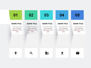 horizontal-list-paper-powerpoint PowerPoint Templates Free Download
