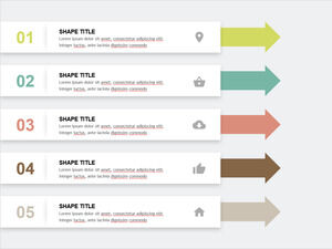 Daftar-Proses-Panah-PowerPoint-Templat PowerPoint Template Free Download
