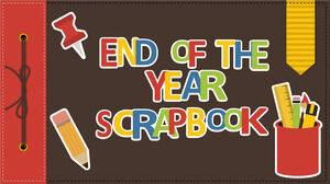 End of the year scrapbook PowerPoint Templates Free Download