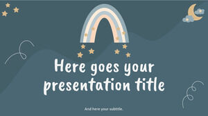 Boho chic rainbows presentation template. PowerPoint Templates Free ...