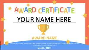 Fun free certificate template. EOY Awards. PowerPoint Templates Free ...