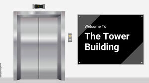 Elevator, interactive lesson template. PowerPoint Templates Free Download
