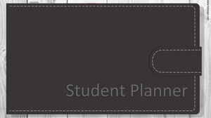 Student digital weekly planner template. PowerPoint Templates Free Download