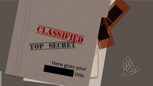 Top Secret, these slides are classified. PowerPoint Templates Free Download