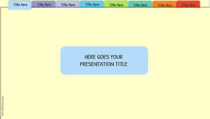 Manila folders with colorful labels theme. PowerPoint Templates Free ...