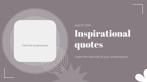 Inspirational quotes Free PowerPoint Template and Google Slides Theme ...
