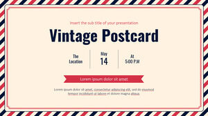 Postcard Free Presentation Design for PowerPoint Template and Google ...