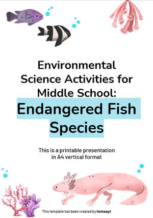 Environmental Science Activities for Middle School: Endangered Fish ...