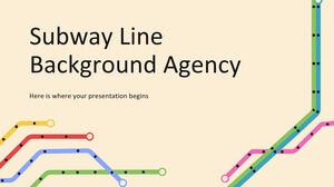 Subway Line Background Agency PowerPoint Templates Free Download