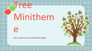 Tema Mini Pohon Apel PowerPoint Template Free Download