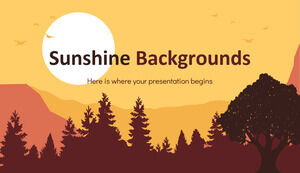 Sunshine Backgrounds PowerPoint Templates Free Download